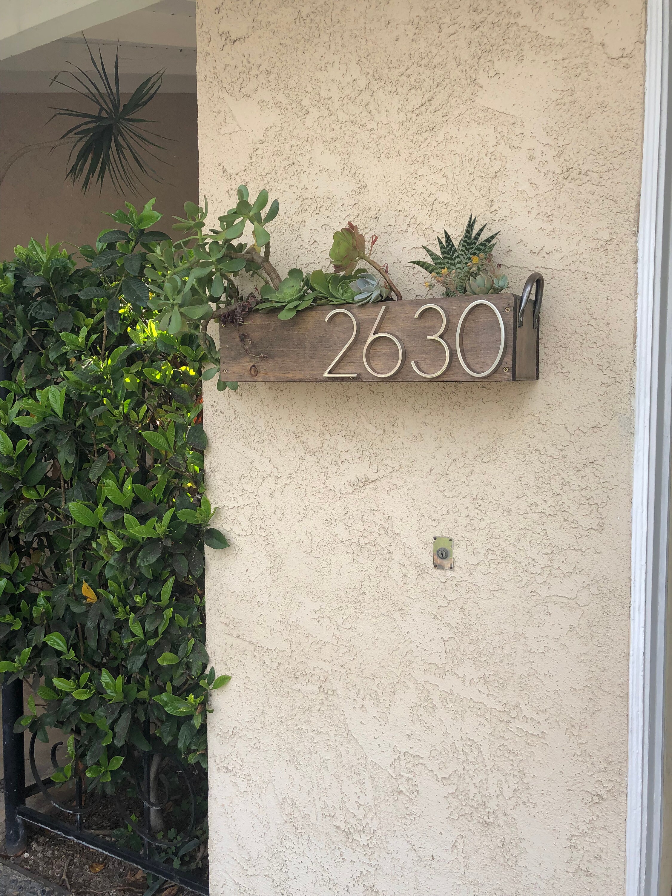 House Number Wooden Succulent Planter - Etsy