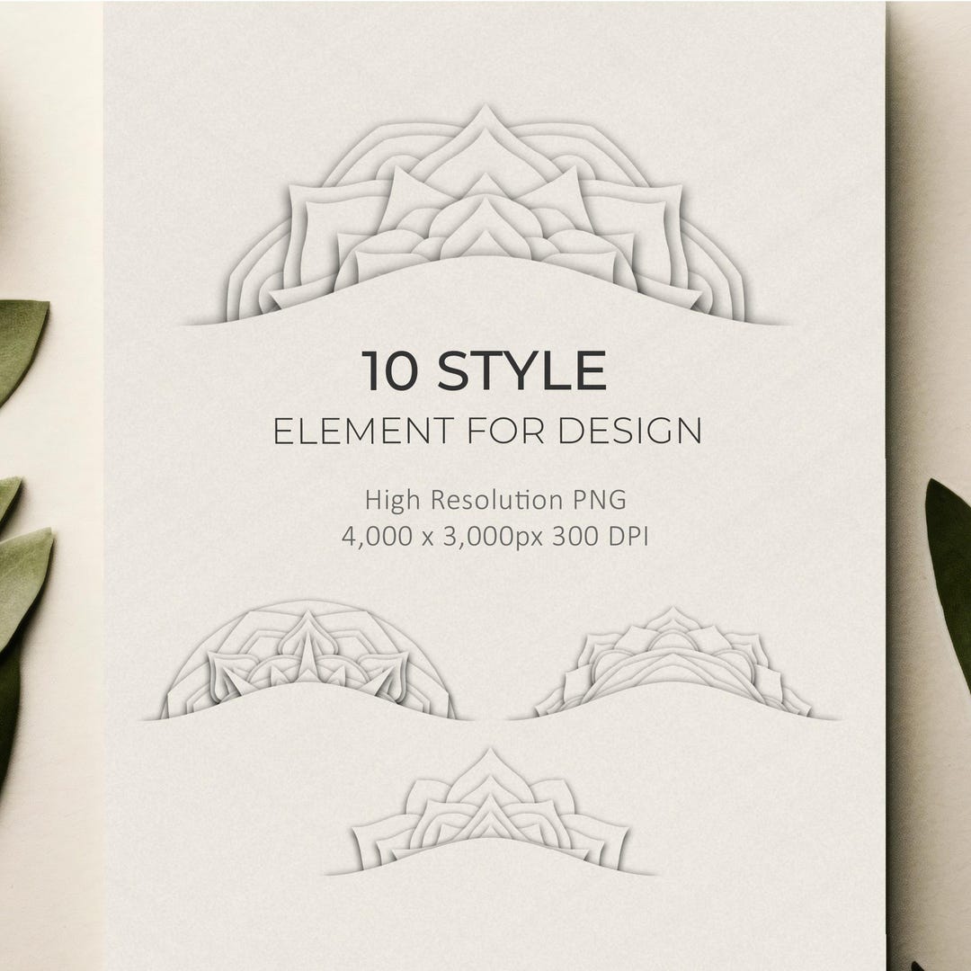 10 Elements Style | PNG Element Clipart | Commercial Use Instant ...