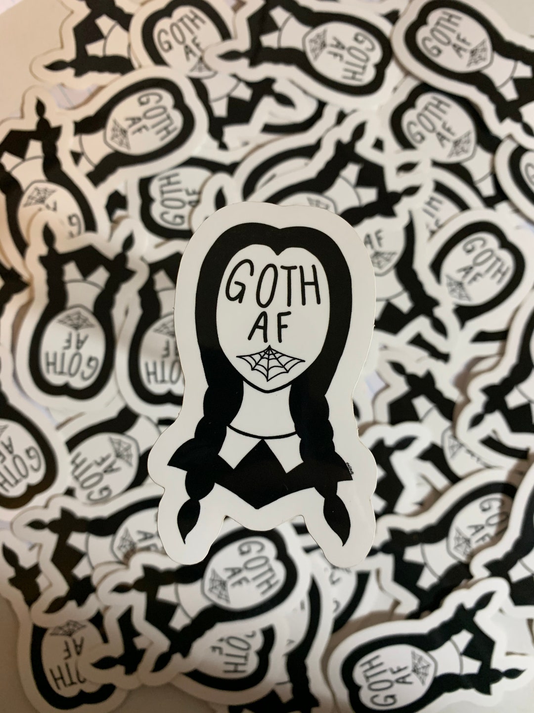 Goth AF Vinyl Sticker - Etsy