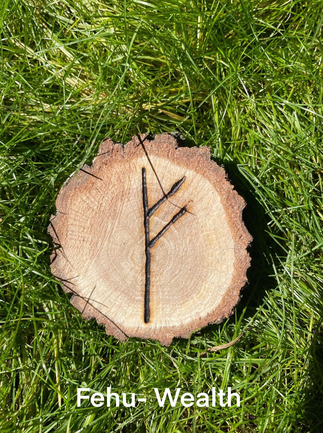 Wealth Rune Hand Burnt Wooden Nordic Rune - Etsy