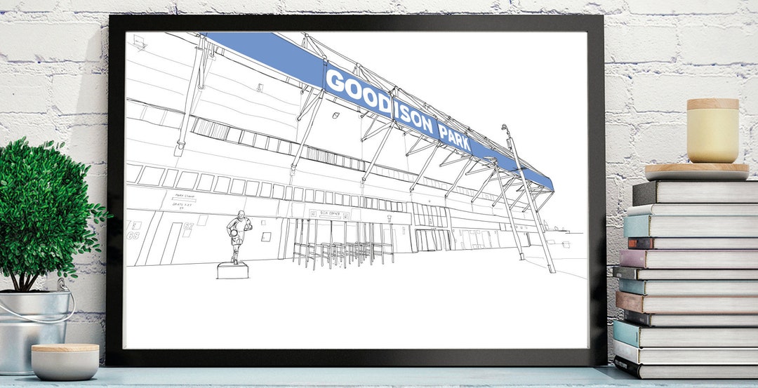 Everton Stadium Print - Goodison Park - Etsy