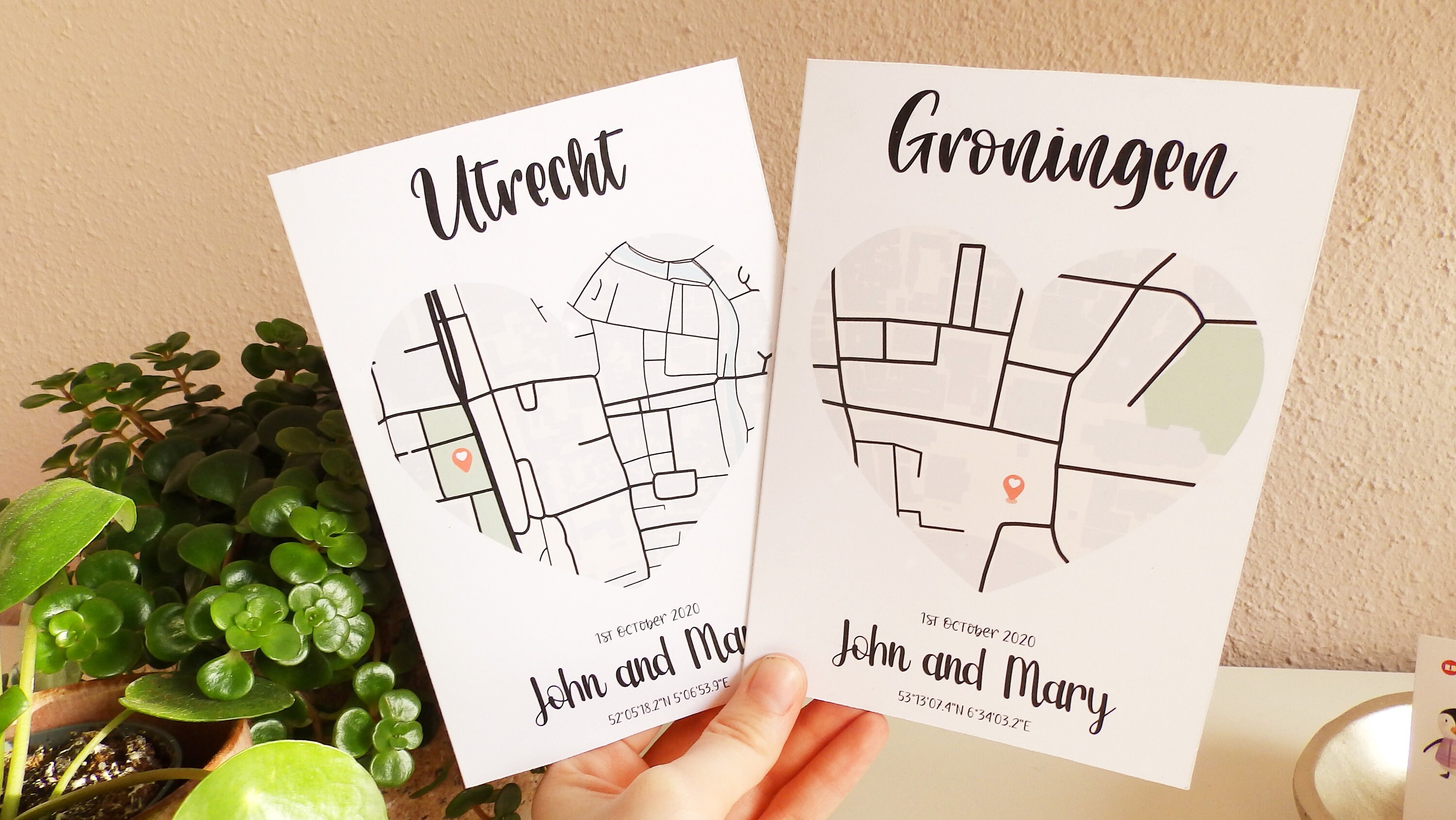 Custom first date map card Where we met Special Location Map | Etsy