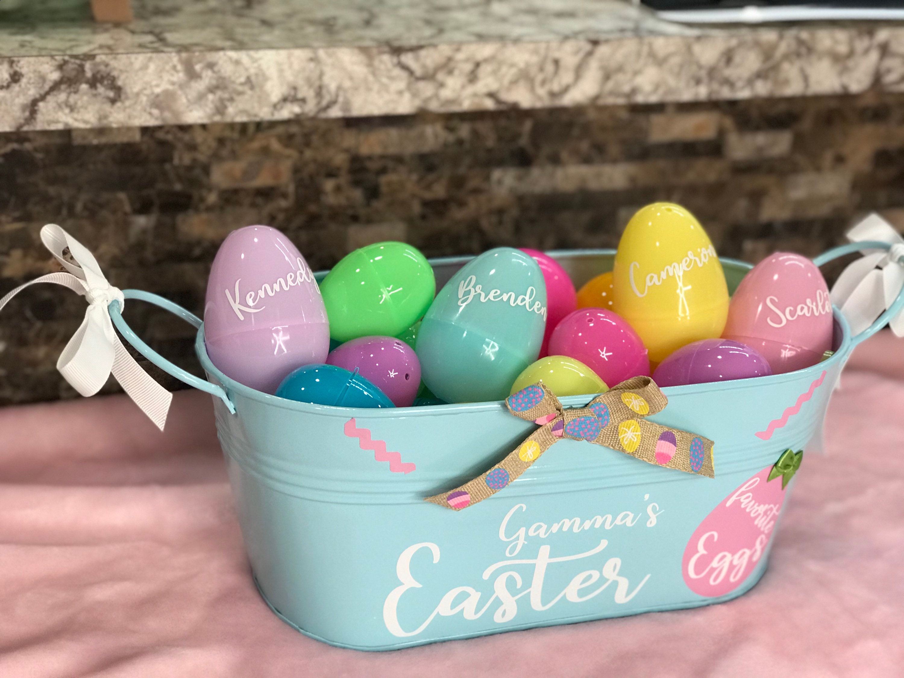 Custom Easter Egg Bucket personalized Easter basket - Etsy 日本