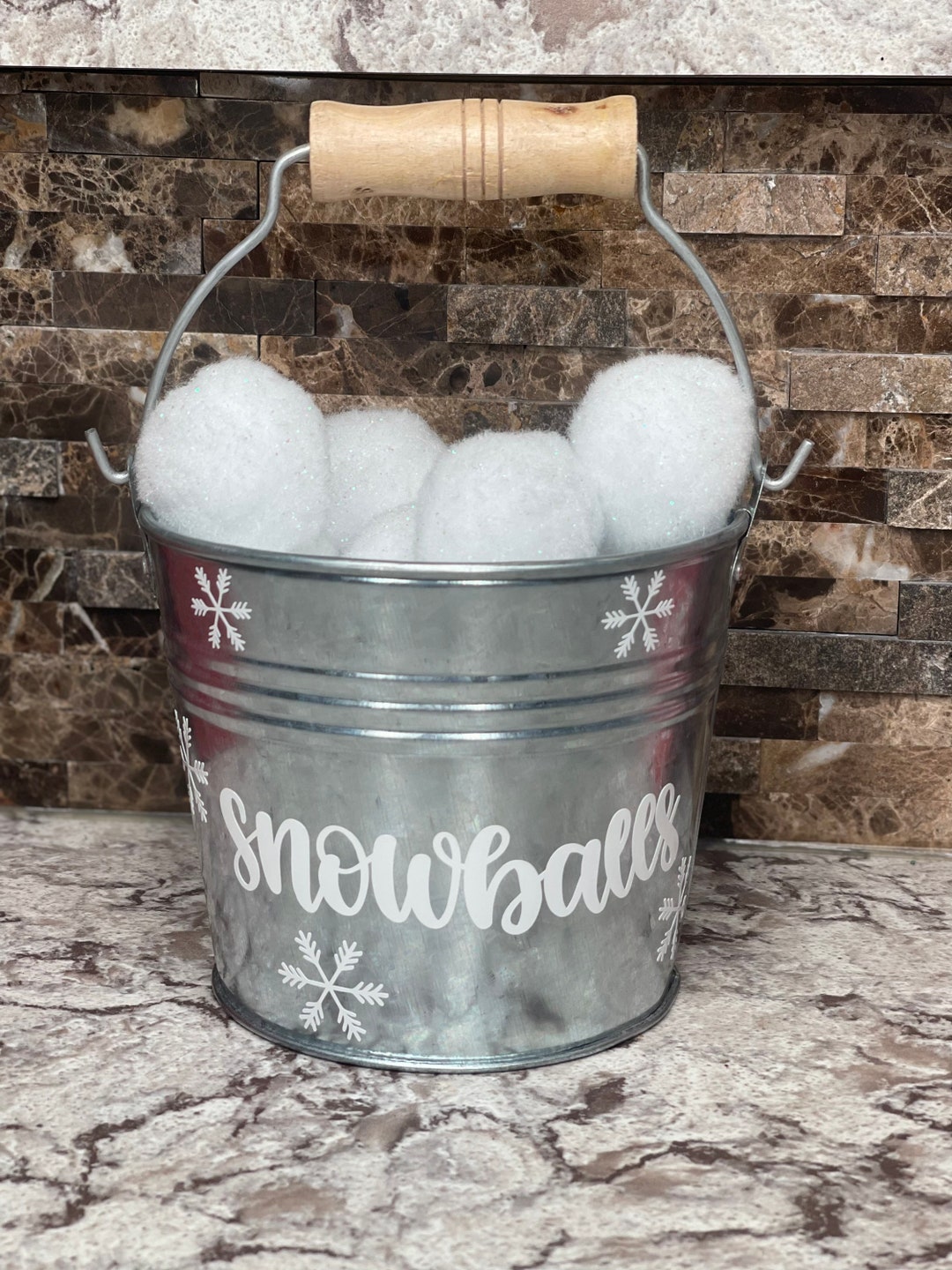 Mini Snowball Bucket, Snowball Fight, Snowballs, Tiered Shelf Decor ...