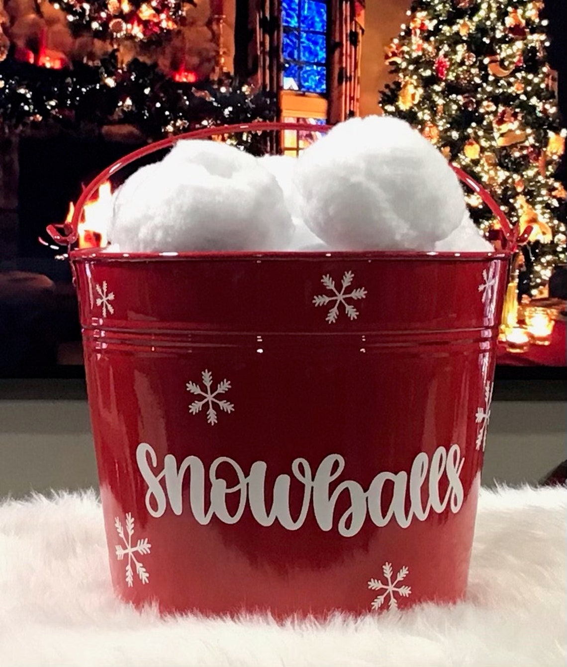 Custom Snowball Bucket Snowball Fight Snowballs | Etsy