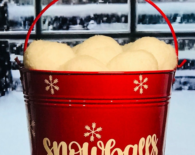 Plush Knit Indoor Snowballs: Christmas Holiday Decor, Kids Gifts (set ...