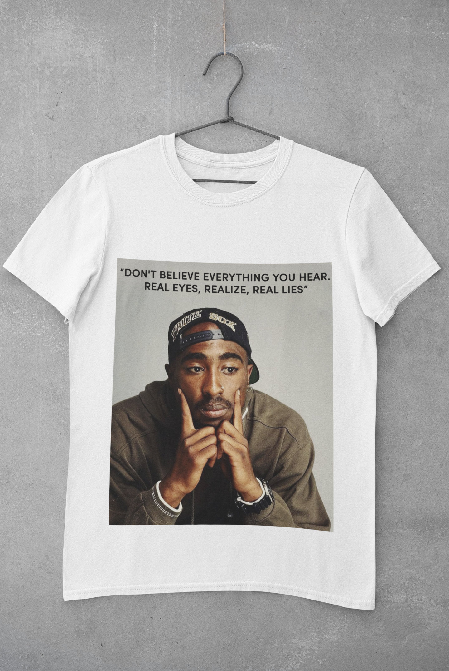 Unisex T-shirt "real Eyes Realize Real Lies" Most Fashionable Gift for ...