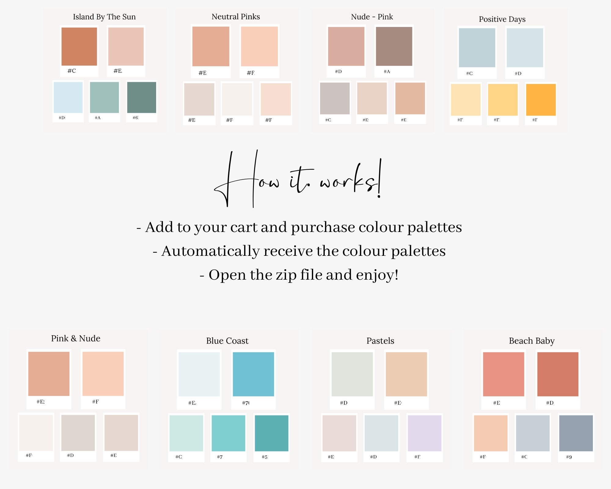 15 Branding Kit Colour Palettes Colour Kit Marketing Kit - Etsy