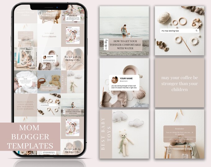 15 Mom Blogger Instagram Templates Templates for Instagram - Etsy
