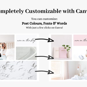 30 Dainty Instagram Marketing Templates CANVA Template - Etsy