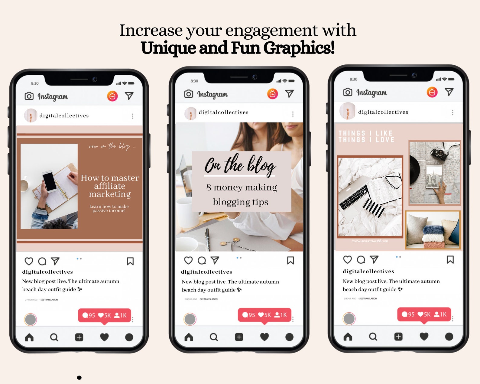 25 Instagram Marketing Templates Instagram Templates | Etsy Canada