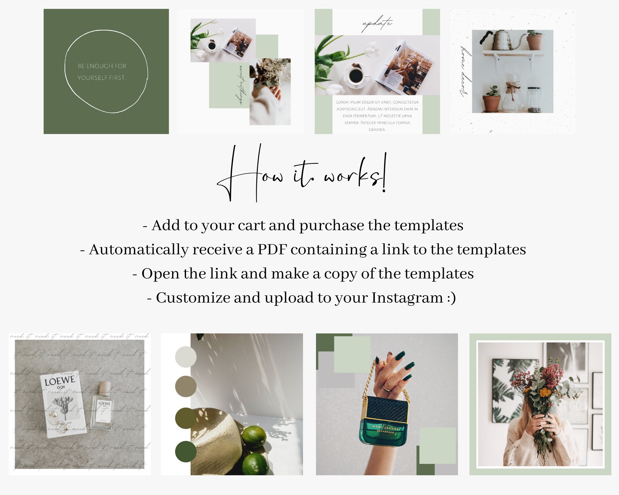 20 Earthy Instagram Templates for Canva Instagram Marketing | Etsy