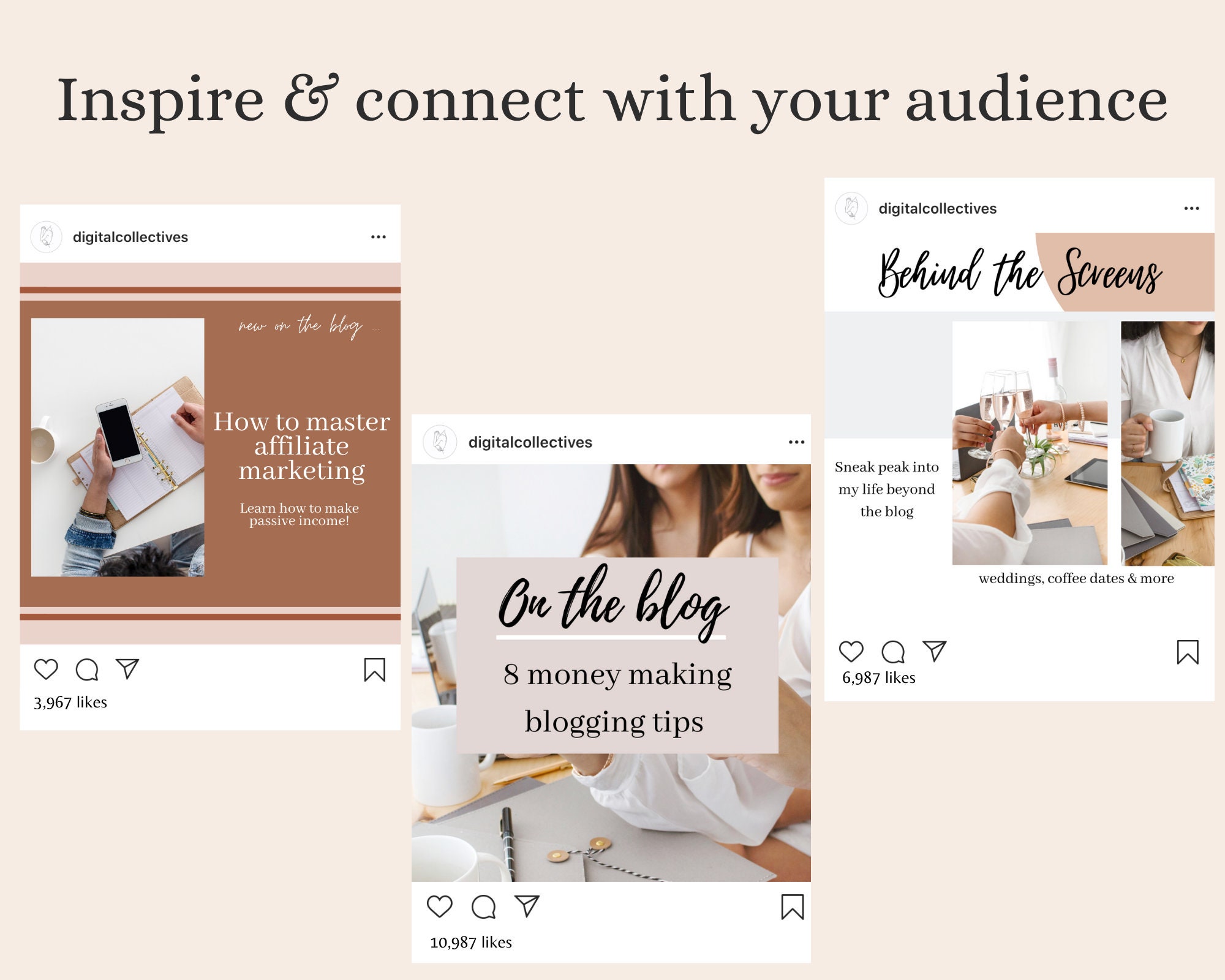 25 Instagram Marketing Templates Instagram Templates | Etsy