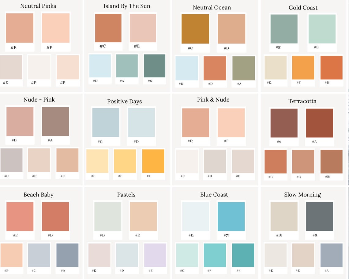 15 Branding Kit Colour Palettes Colour Kit Marketing Kit - Etsy