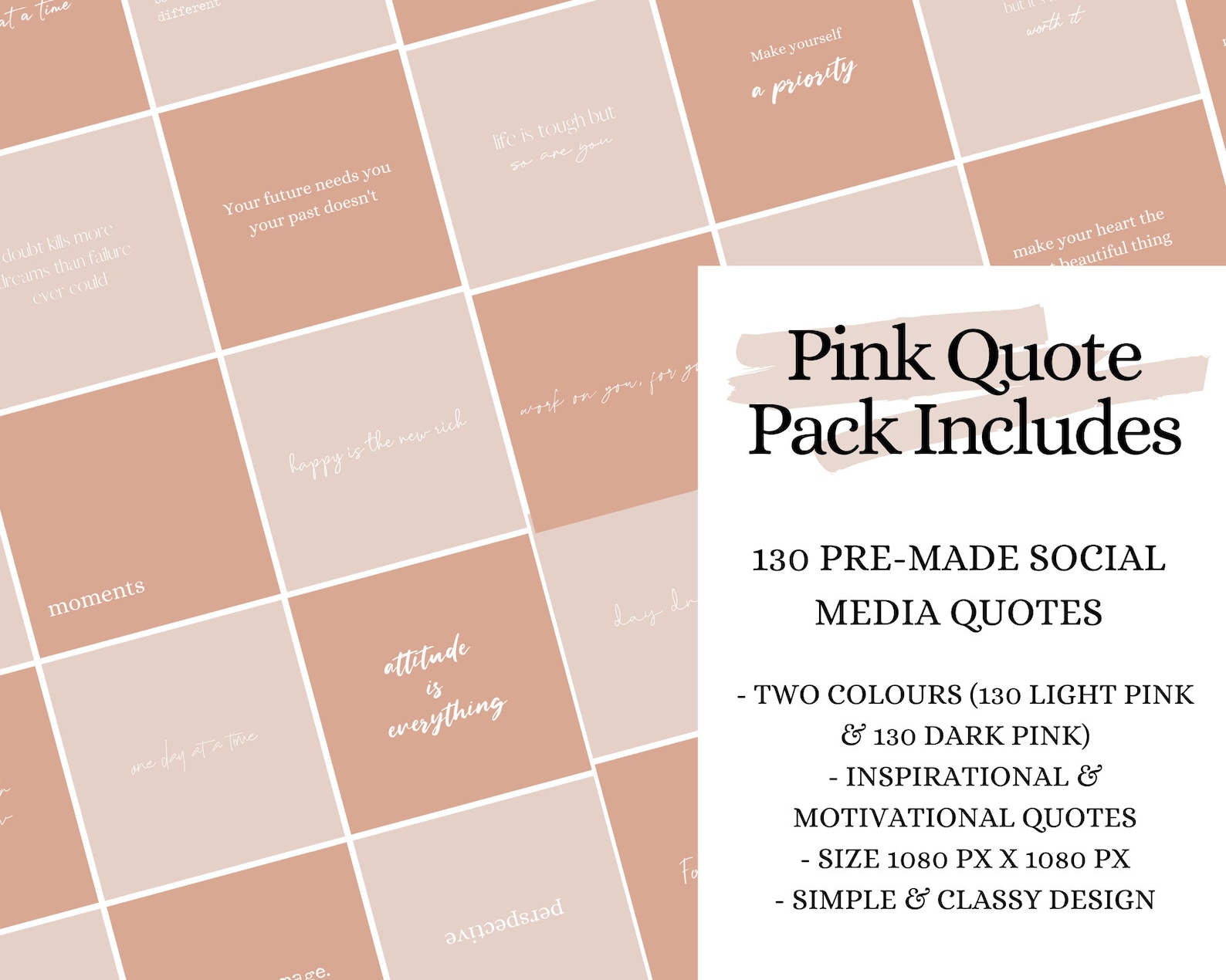 130 Classy Inspiration Quotes for Instagram Motivational | Etsy