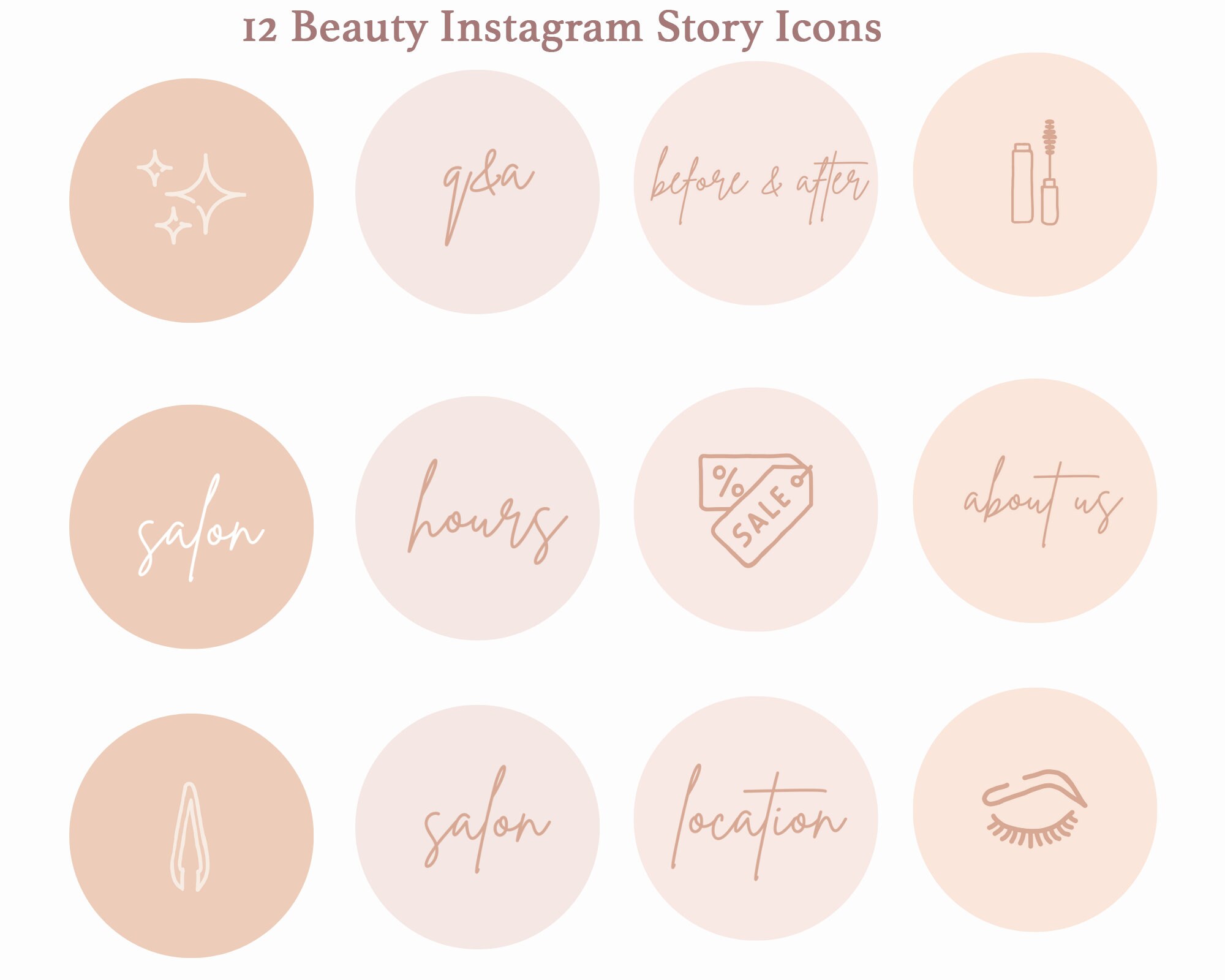 Beauty Instagram Template Branding Kit Social Media - Etsy Canada