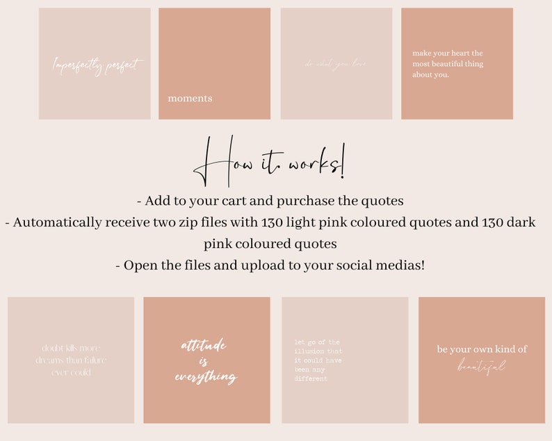 130 Classy Inspiration Quotes for Instagram Motivational - Etsy