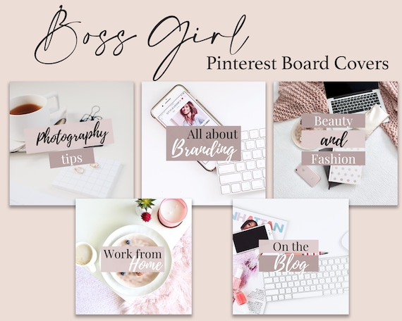 Stationery Canva Template Pinterest Boards Social Media Marketing Girly ...