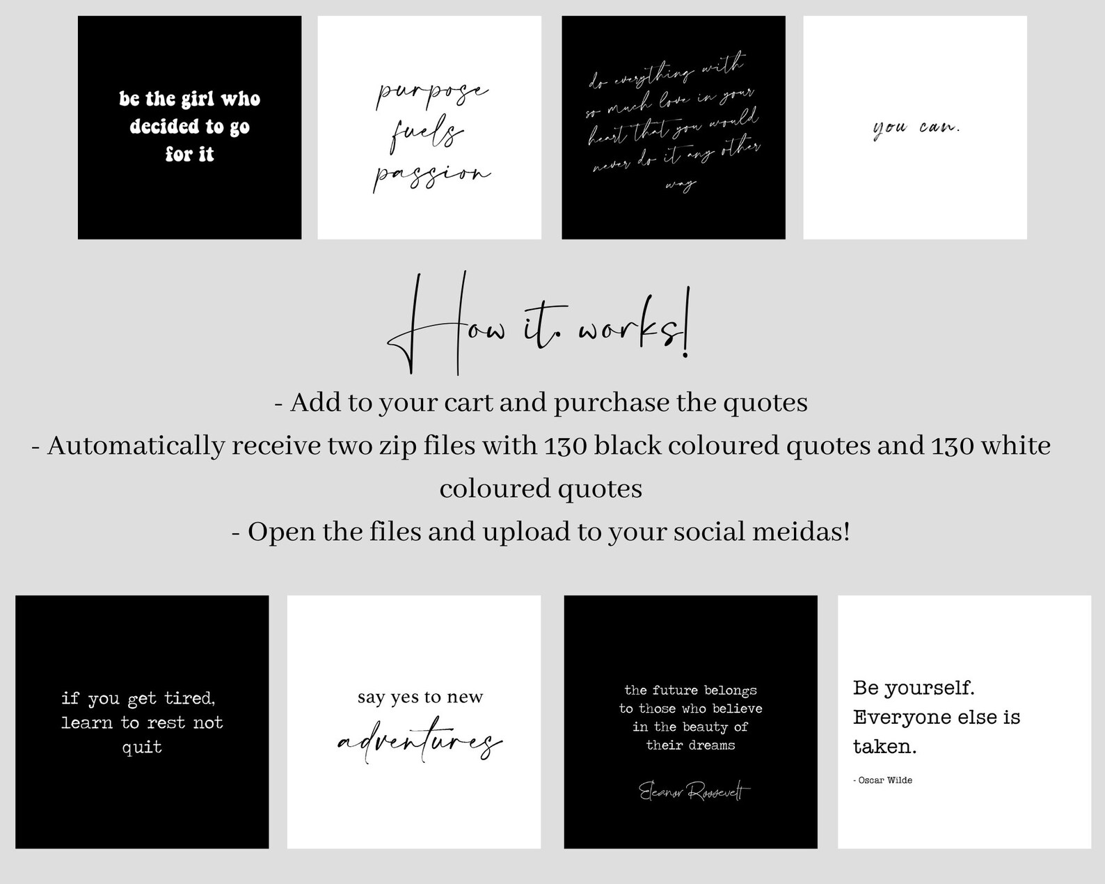 130 Classy Inspiration Quotes for Instagram Motivational | Etsy