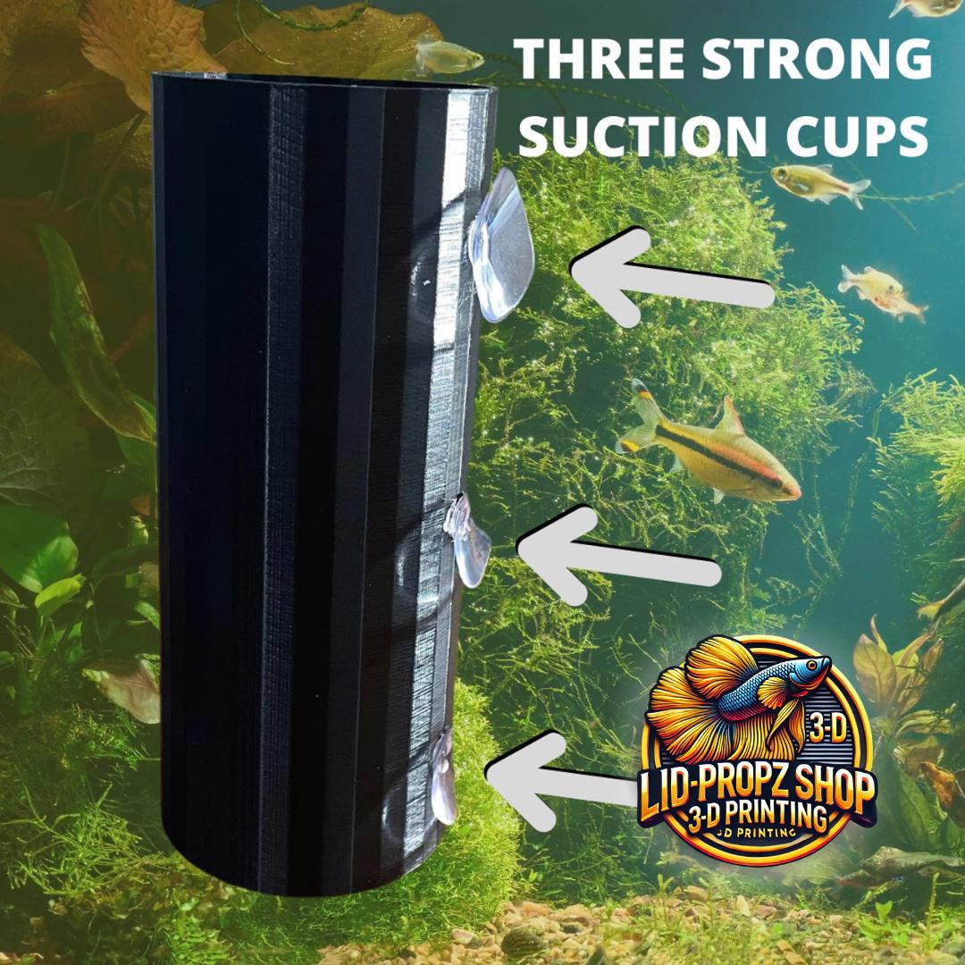 Axolotl MEGA Relaxation Log Tube for All Fish, Three Suction Tubes 7 ...