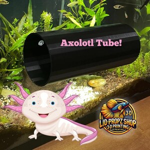 Axolotl MEGA Relaxation Log Tube for All Fish, Three Suction Tubes 7 ...