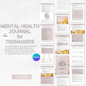 Teen Mental Health, Teen Mental Health Journal, Teen Anxiety Journal ...
