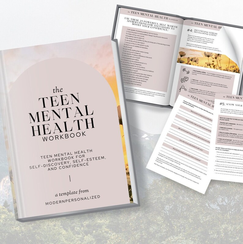 Teen Mental Health, Teen Mental Health Journal, Teen Anxiety Journal ...