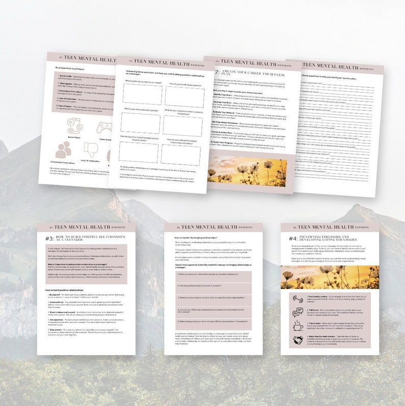 Teen Mental Health, Teen Mental Health Journal, Teen Anxiety Journal ...