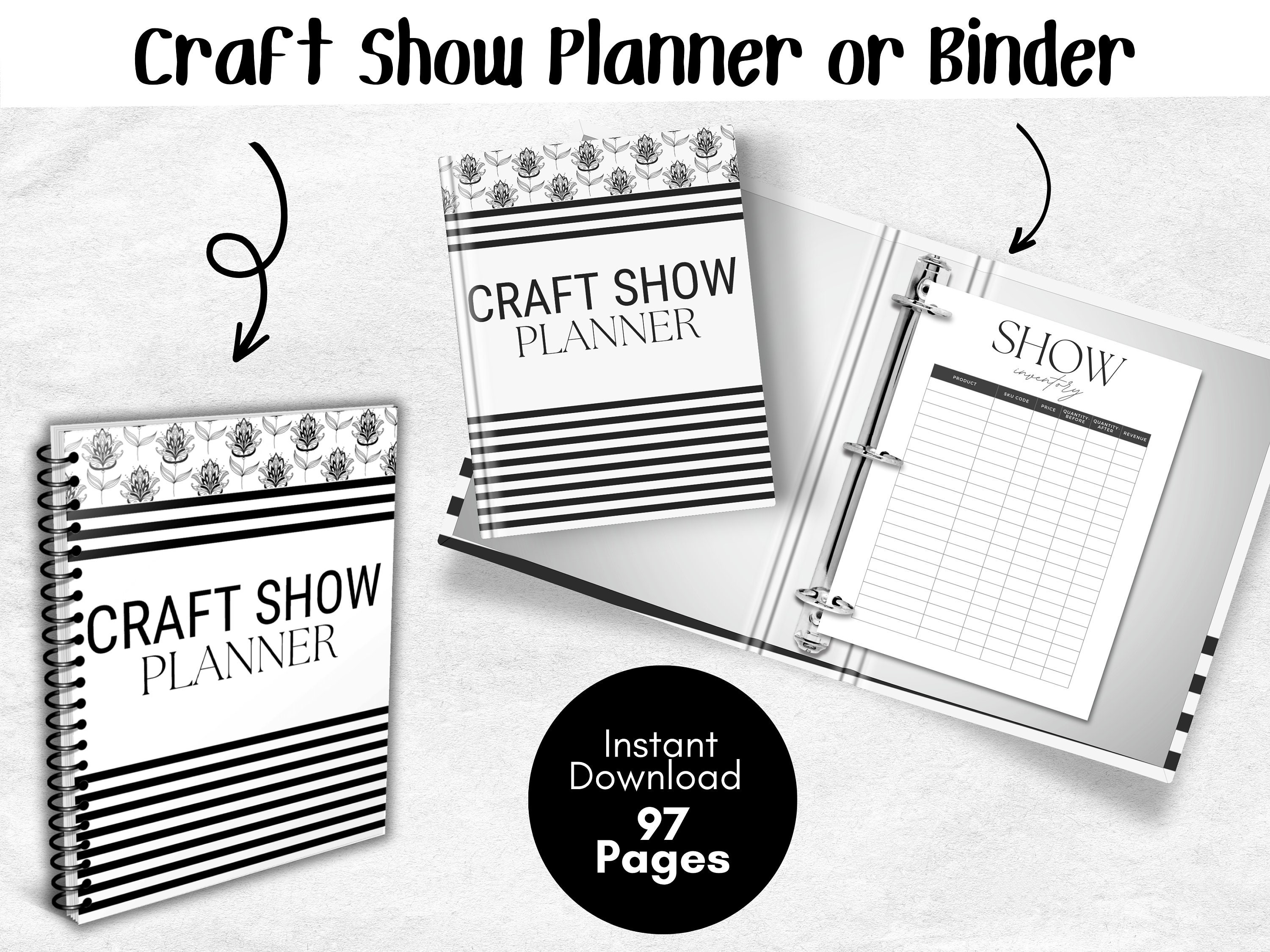 Craft Fair Planner, Craft Show Templates, Market Stall Planner ...