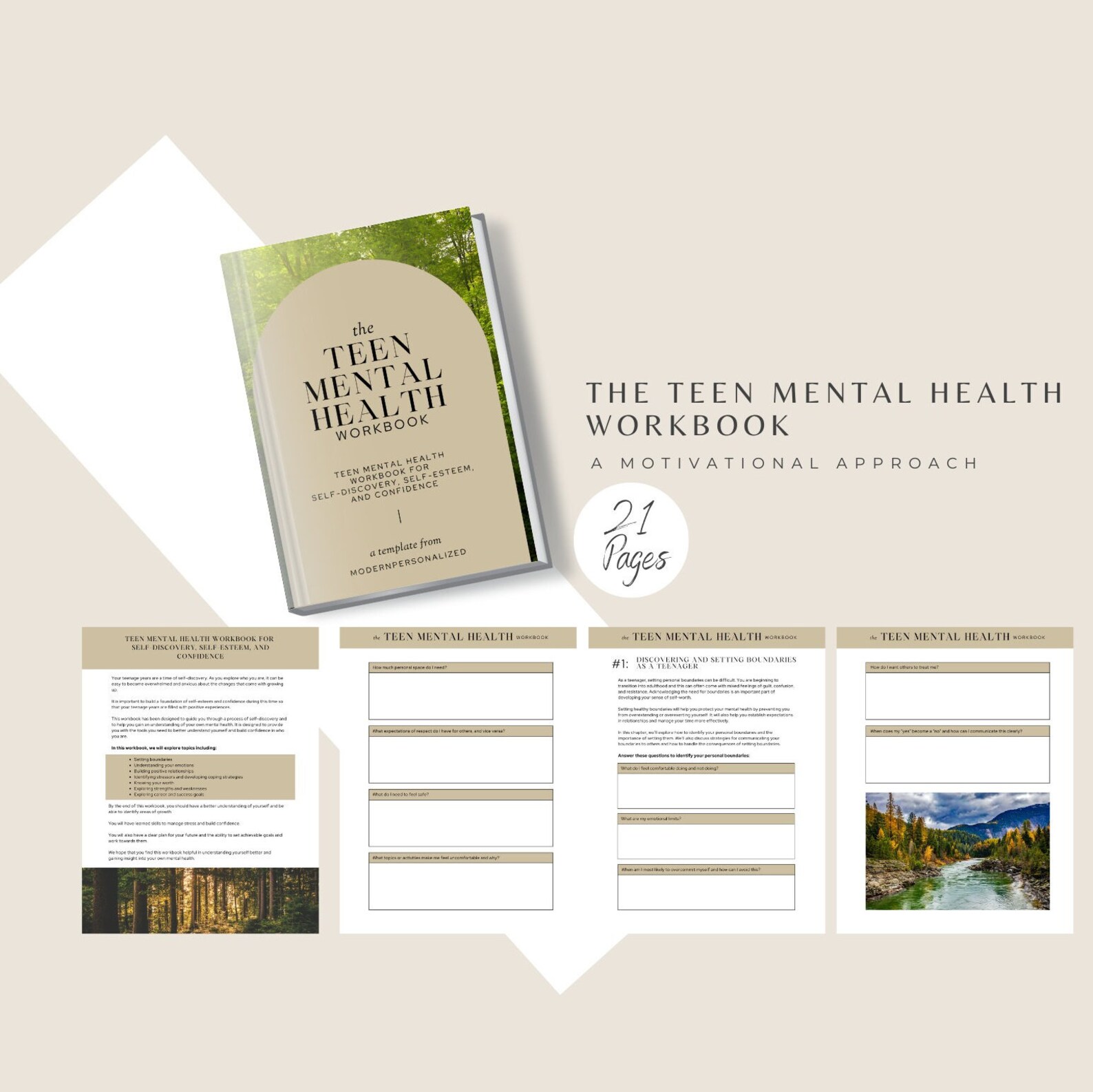Teen Mental Health Teen Mental Health Journal Teen Anxiety - Etsy