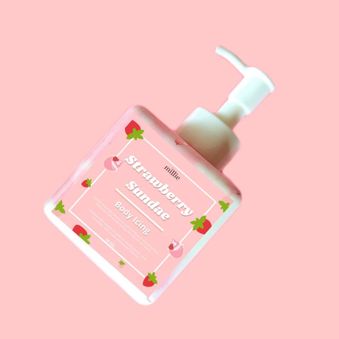 Strawberry Sundae Body Icing, Body Cream, Whipped Body Butter, Lotion ...