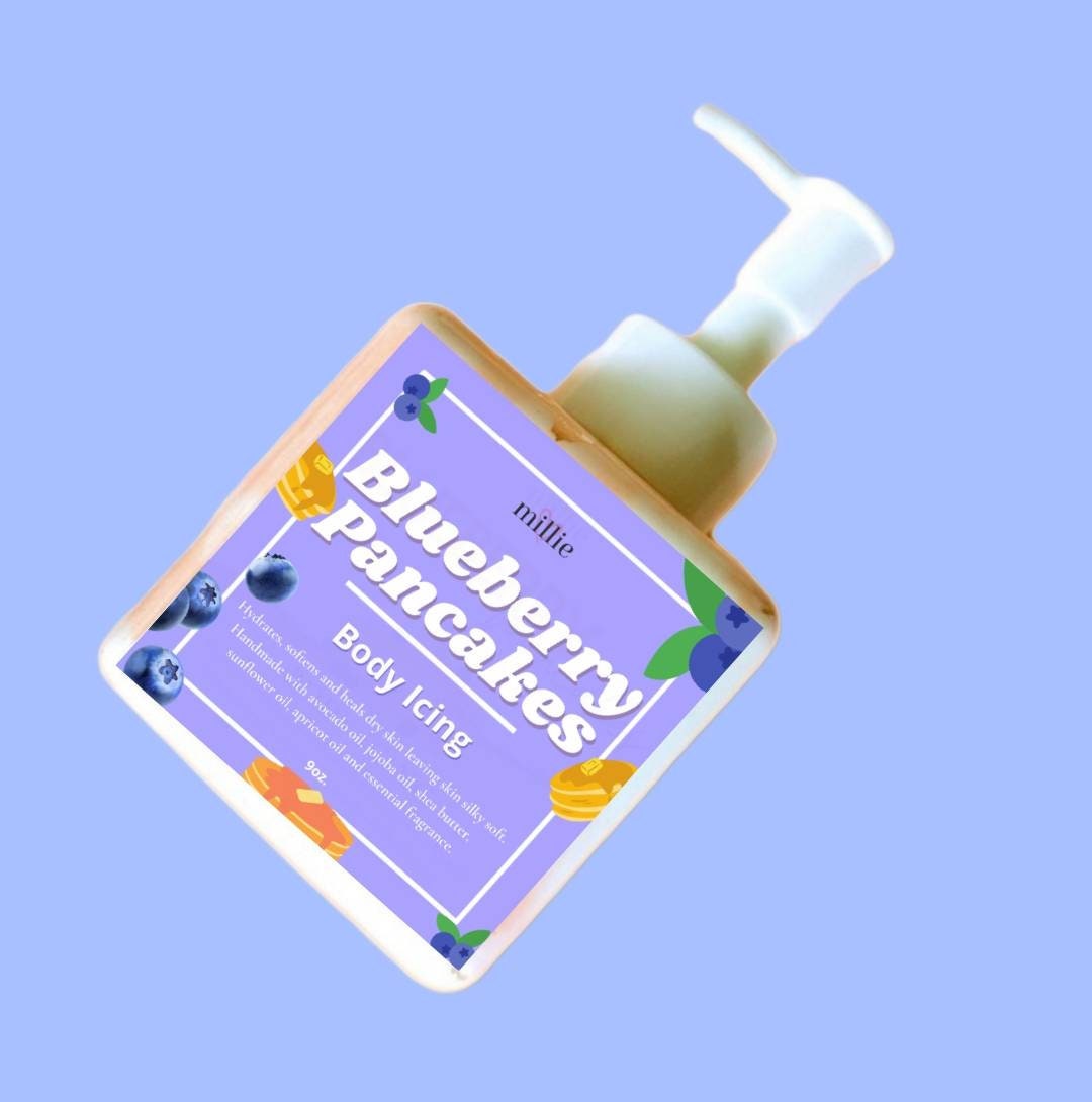 Blueberry Pancakes Body Icing, Cream, Whipped Body Butter, Lotion ...