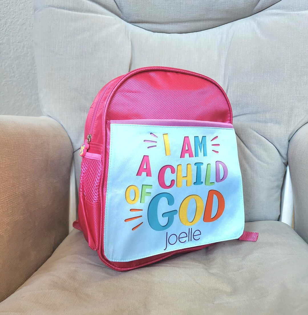 Personalized Christian Backpack: "i Am a Child of God" - Etsy