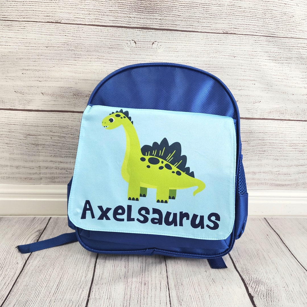Personalized Dinosaur Backpack: Custom Toddler Gift Bag, Party Favor - Etsy