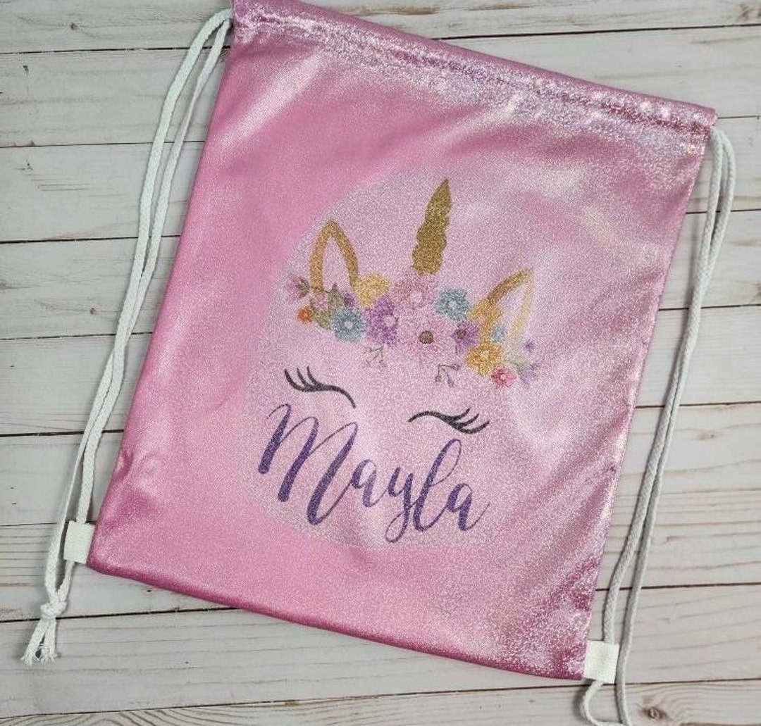 Personalized Unicorn Drawstring Bag: Birthday Gift for Girls - Etsy