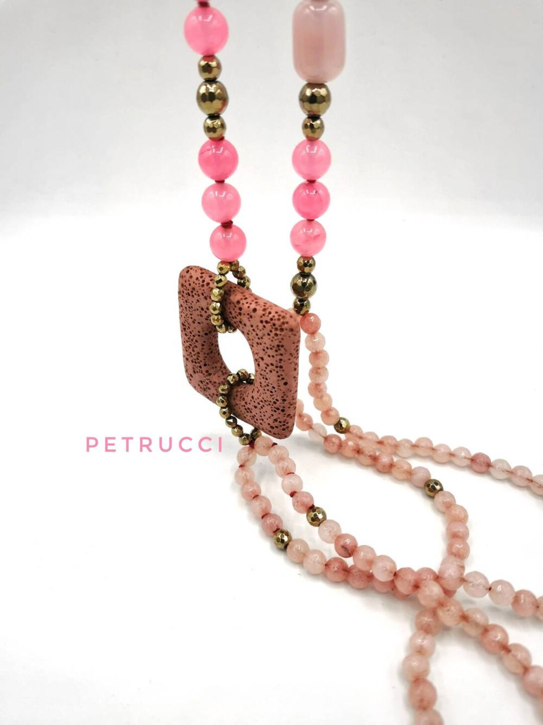 Women's Necklace With Stones, Multistrand Necklace, Long Women's ...