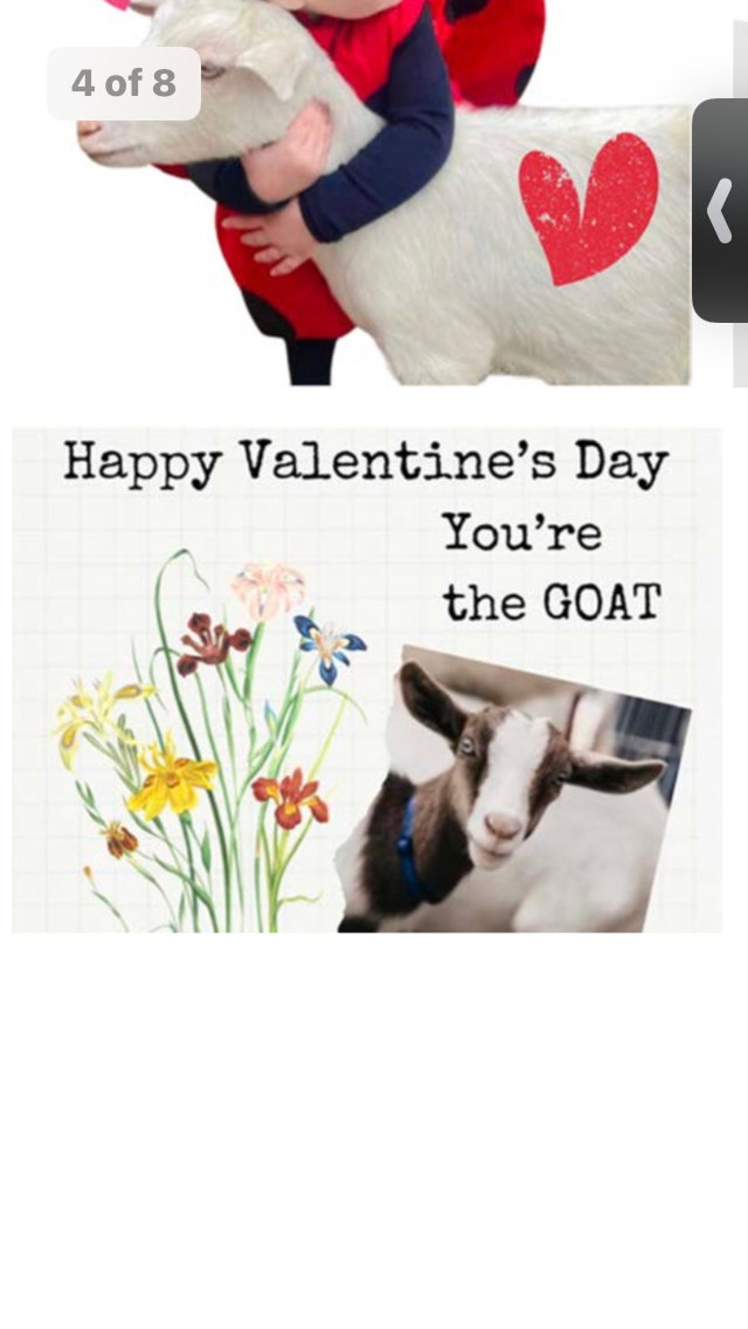 You’re the GOAT Valentine - Etsy