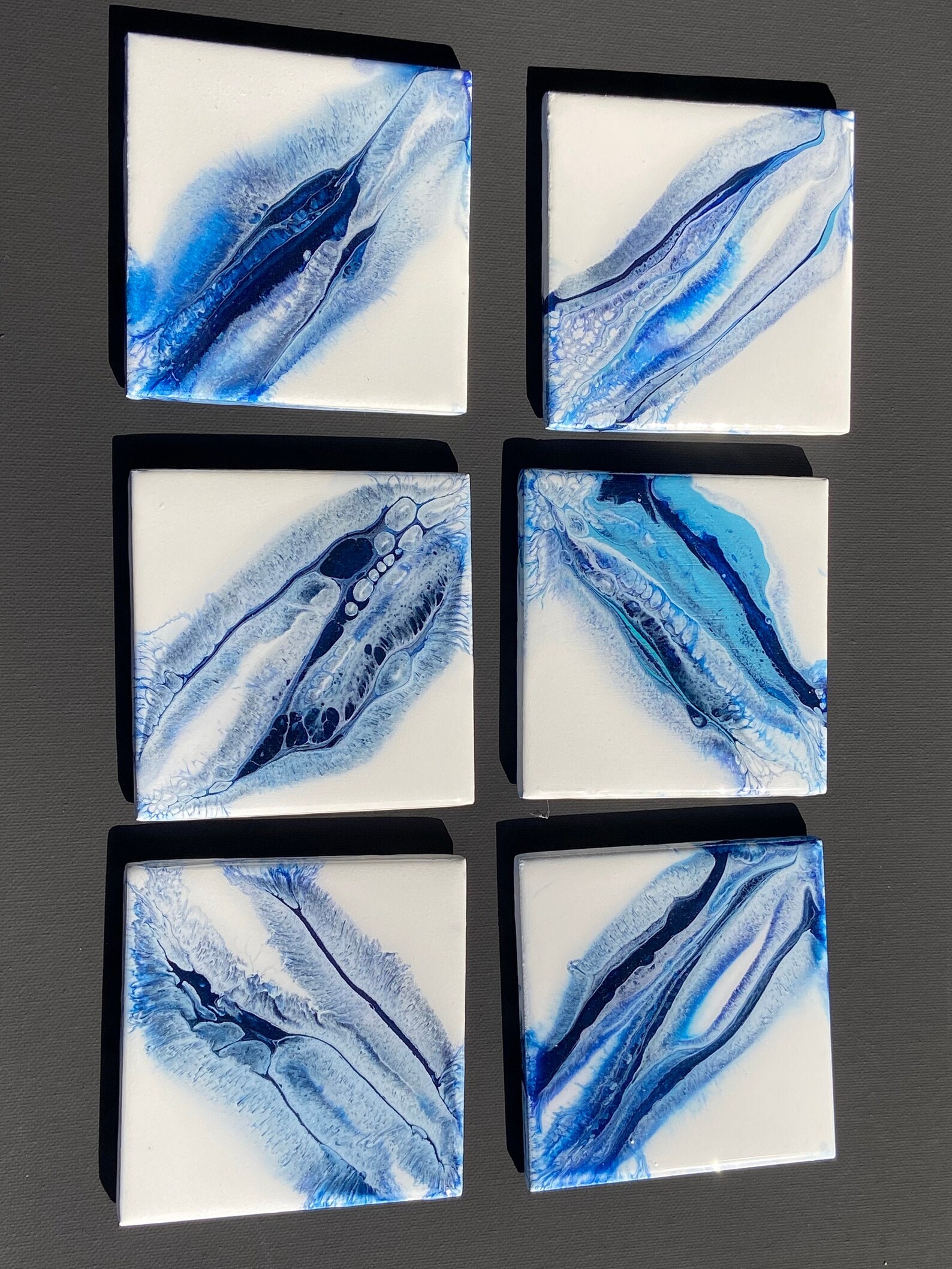 Coaster Set Set of 6 Coasters Custom Coasters With Acrylic - Etsy UK