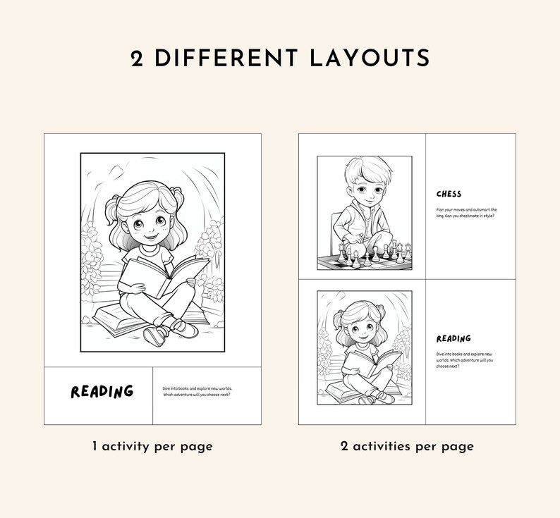 18 Activities & Hobbies Coloring Pages for Kids : Discover Your Hobby ...