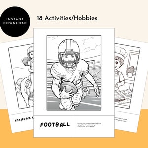 18 Activities & Hobbies Coloring Pages for Kids : Discover Your Hobby ...
