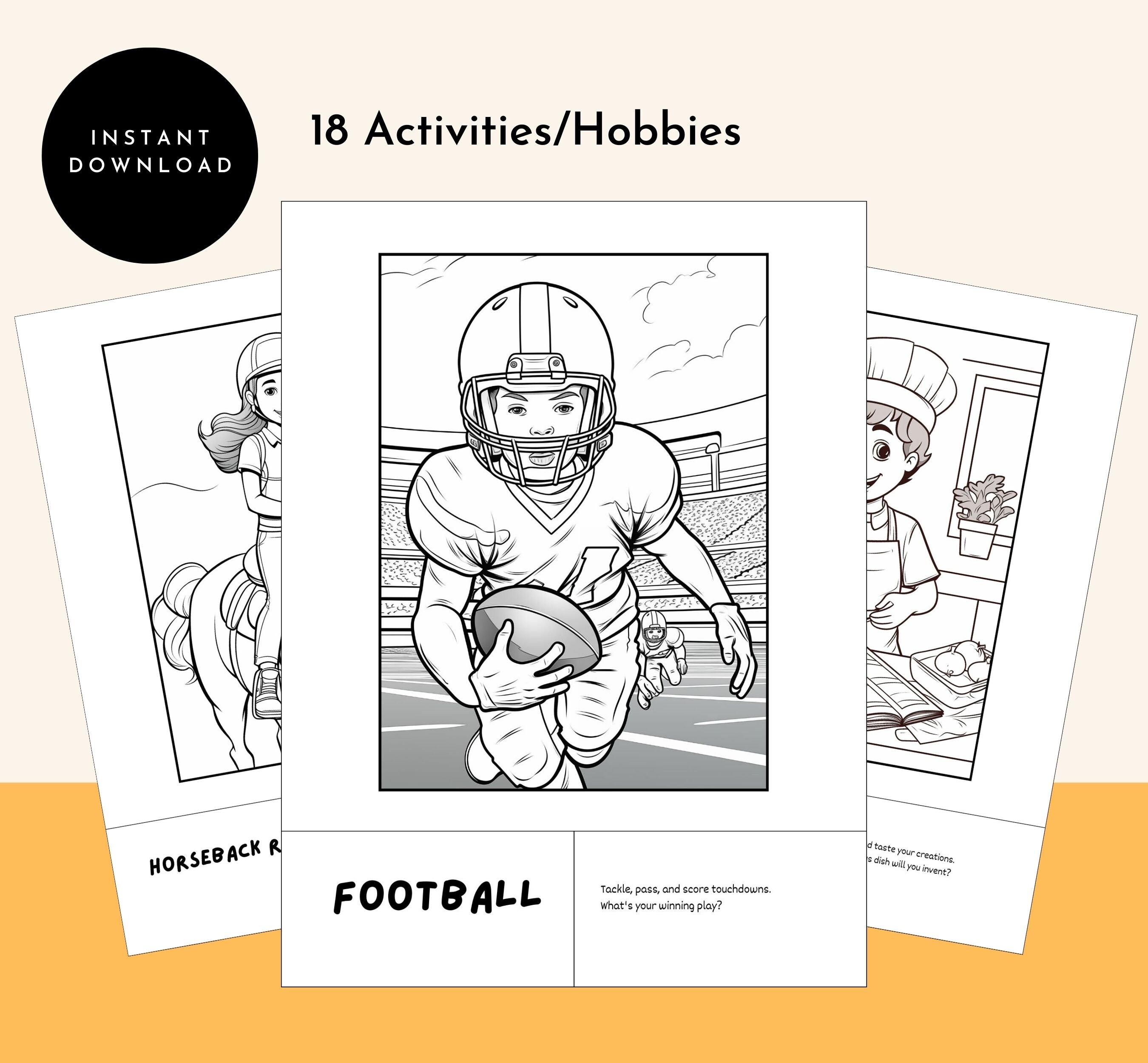 18 Activities & Hobbies Coloring Pages for Kids : Discover Your Hobby ...