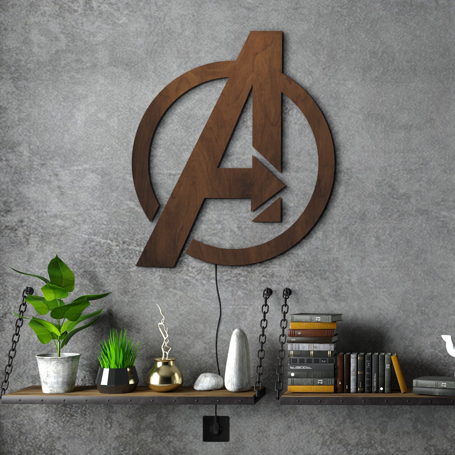 Avengers Neon Sign, Avengers Logo, Avengers Led Sign, Comics Neon ...