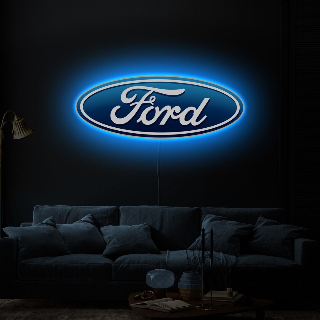 Ford Neon Sign, Ford Led Sign, Ford Logo, Ford Sign, Ford Garage Sign ...