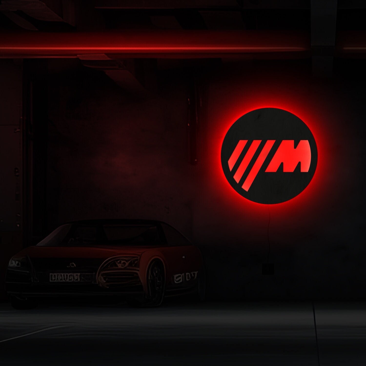 BMW M Logo Led, M Power Neon Sign, Bmw M Led Neon Sign, Bmw Led Sign ...