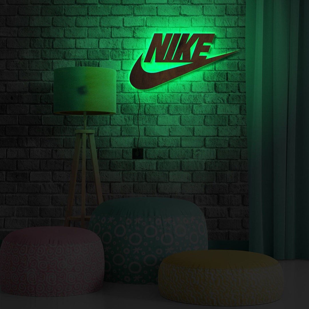 Nike Neon Sign Nike Logo Sign Nike Led Sign Just Do It - Etsy