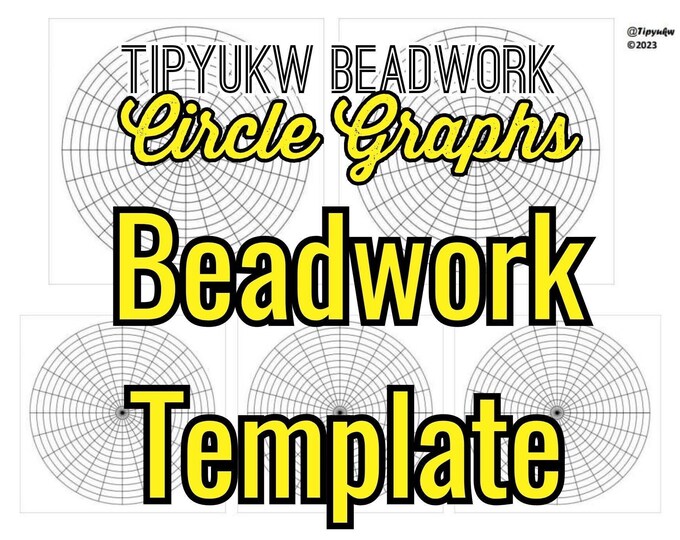 Native Beadwork Template | Berries | 3" and 4" Circle Graphs for ...