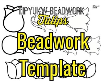 Native Beadwork Template Berries Strawberry and Blueberry Stencils for ...