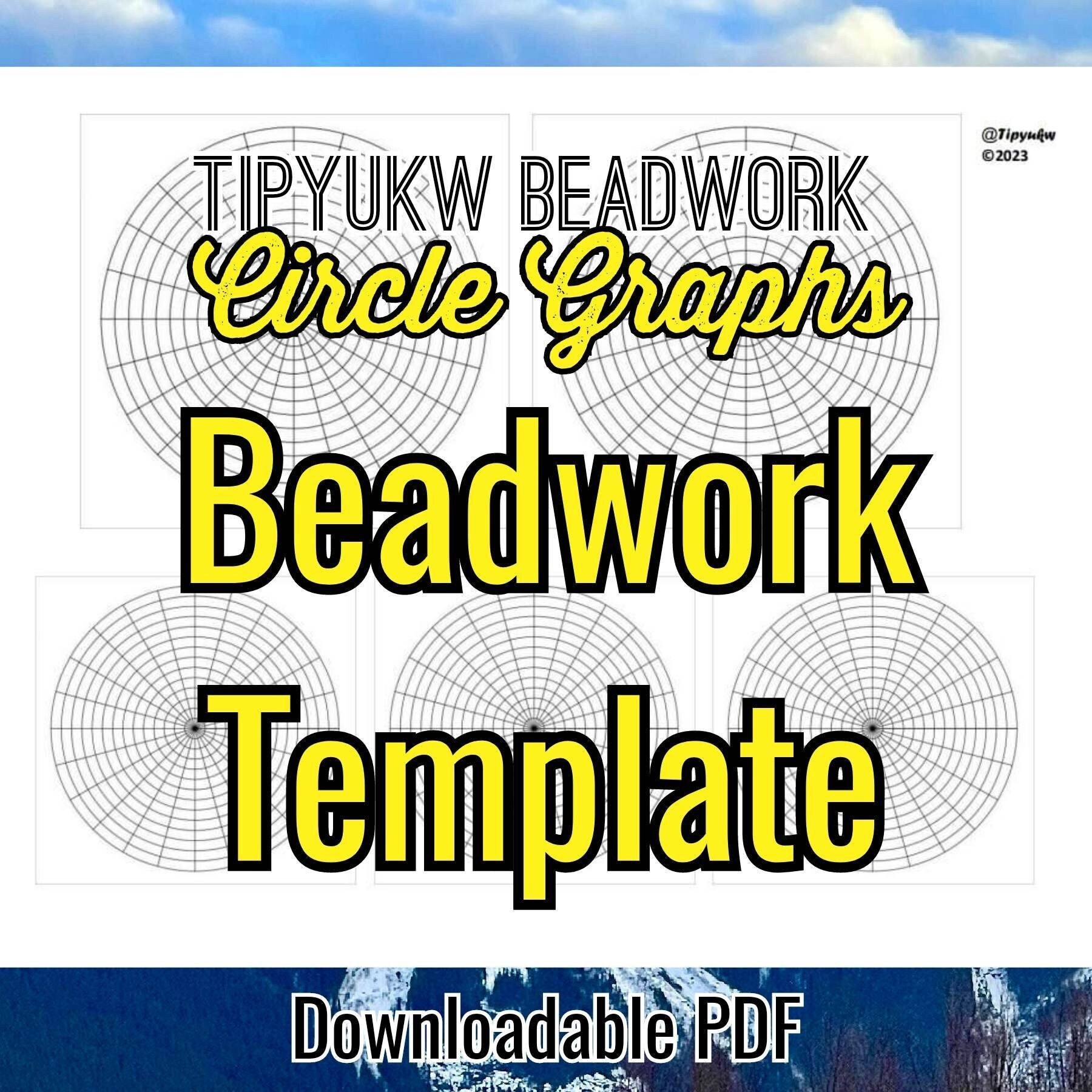 Native Beadwork Template Berries 3 and 4 Circle Graphs for Embroidery ...