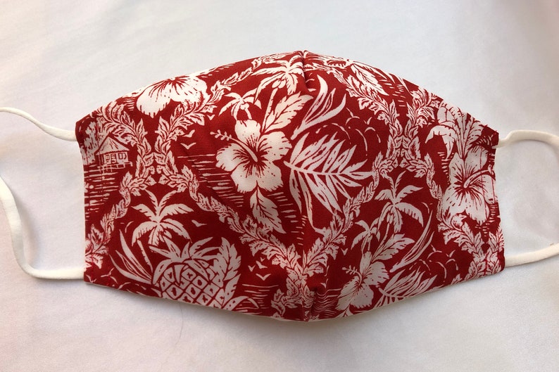 Pineapple Face Mask-tropical Face Covering-3 Layer Mask-filter - Etsy
