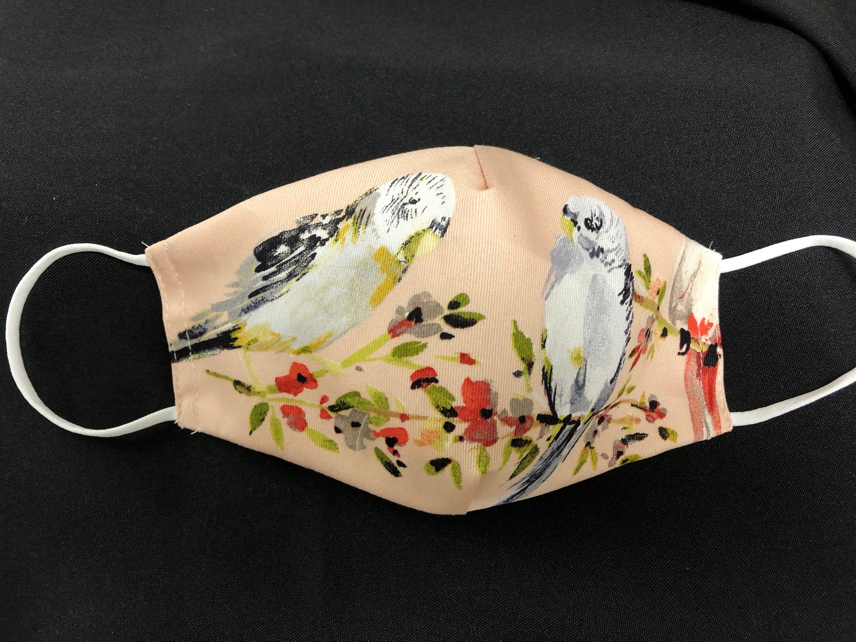 Parakeet Mask-parakeet Face Covering-blue Bird Mask-cotton | Etsy